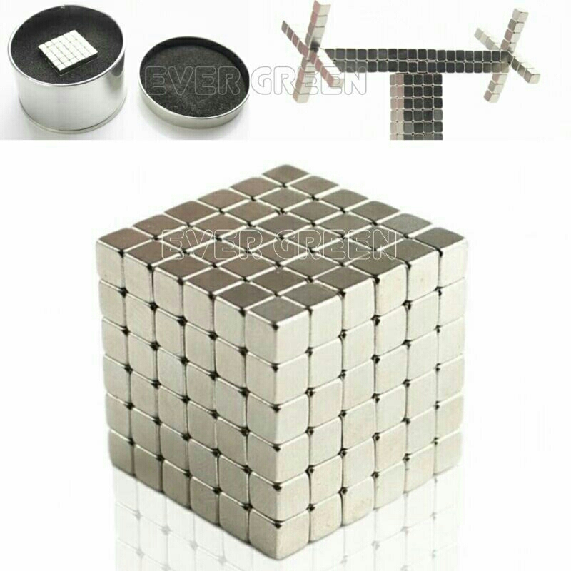 Jual Magnet Bucky Cubes 4x4 mm (216 pcs in Box Metal) Puzzle Magnet ...
