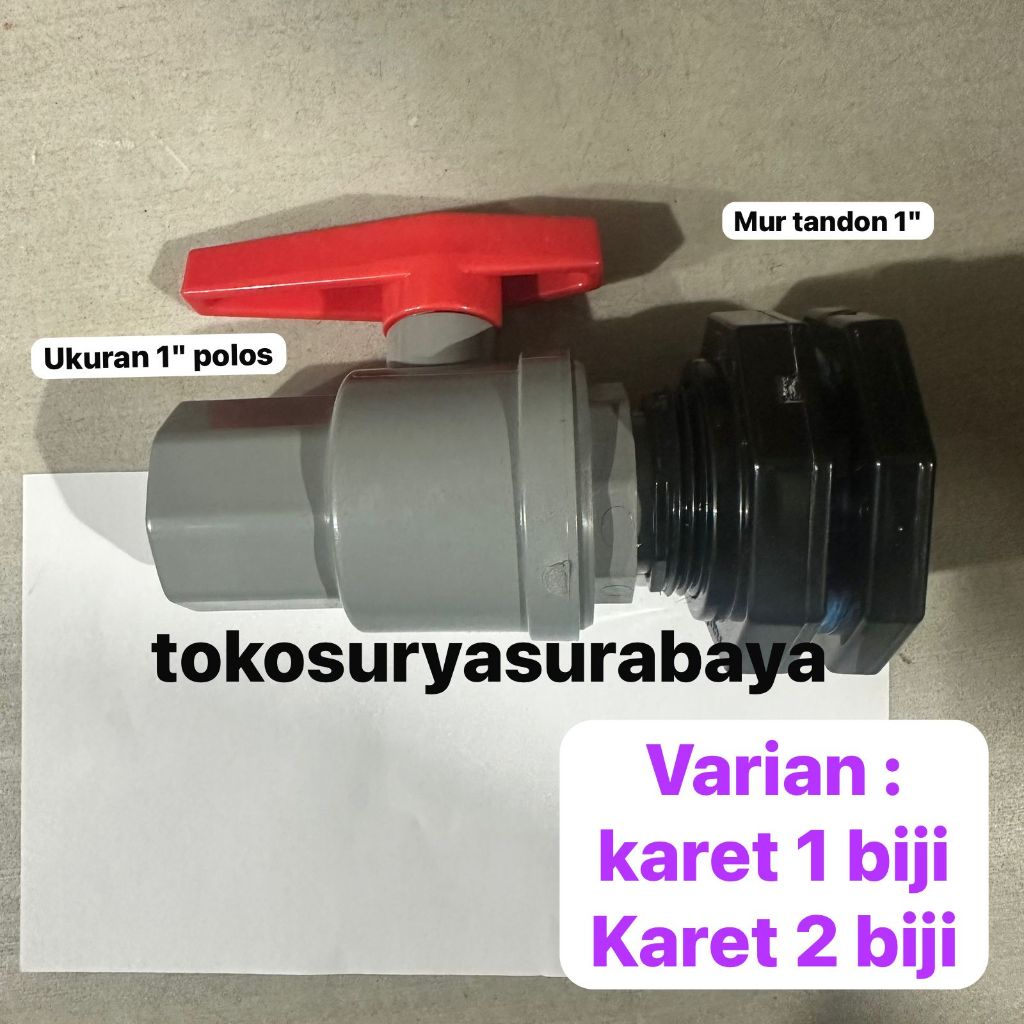 Jual PENGUIN - Bulkhead 1" Inch Stop kran 1" Kopling tandon Air 1 ...