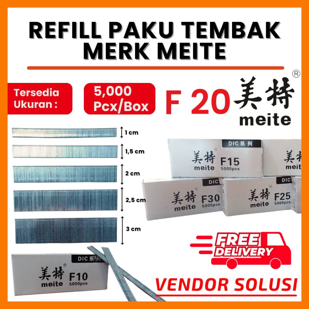 Jual Paku Tembak F20 F 20 Huben Meite Staples Furniture Screw Gun ...