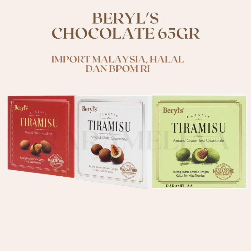 Jual ready Beryl's Tiramisu Chocolate Berlys Tiramisu 65 g malaysia ...
