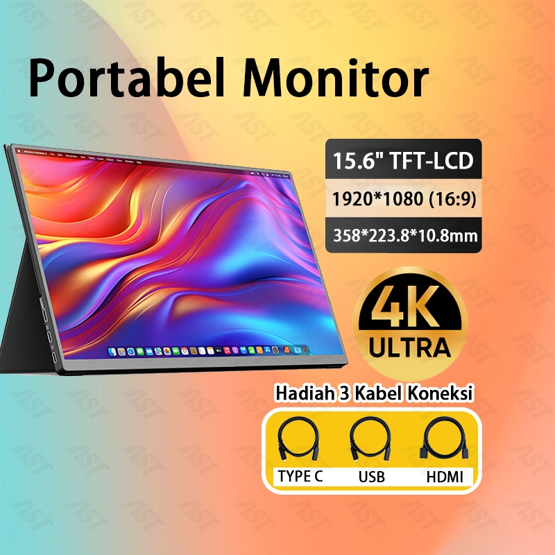 Jual [Pengiriman Jakarta] AST layer Monitor Portable baru 15.6 inch ...