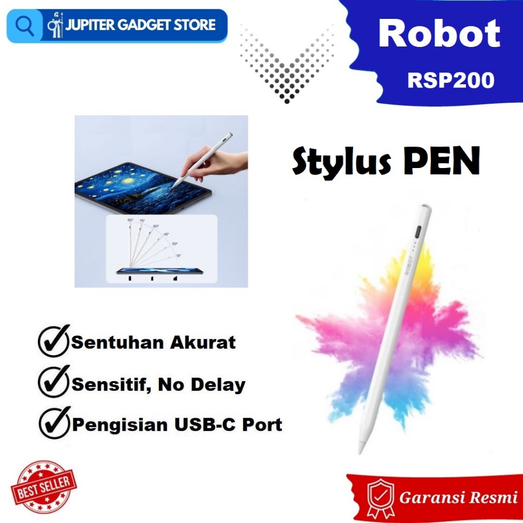 Jual Robot RSP200 Active Stylus Pen For iPad | Shopee Indonesia