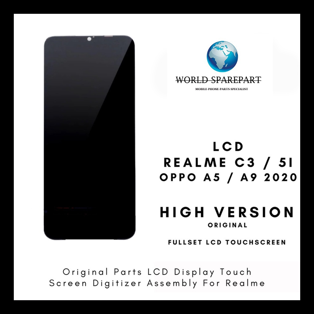 Jual LCD Realme C3 / LCD Realme 5i / LCD Oppo A5 / LCD Oppo A9 2020 ...