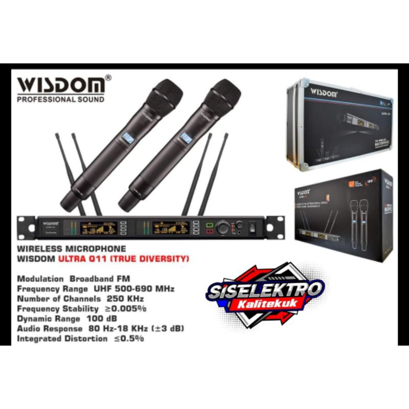 Jual Microphone Mic wireless Wisdom Ultra Q11 | Shopee Indonesia