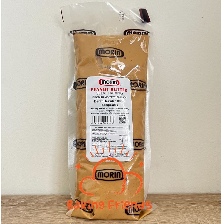 Jual MORIN SELAI CREAMY PEANUT BUTTER 800GR /SELAI KACANG/OLESAN ROTI ...