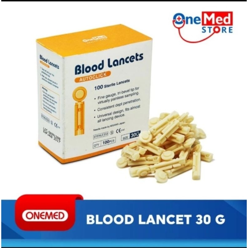 Jual NESCO BLOOD LANCET 30G-lancet Onemed buat ambil sampel darah ...