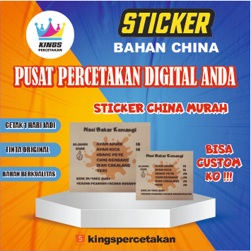 Jual Cetak Sticker Bahan Cina Murah Bisa Custom Desain Dan Size ...