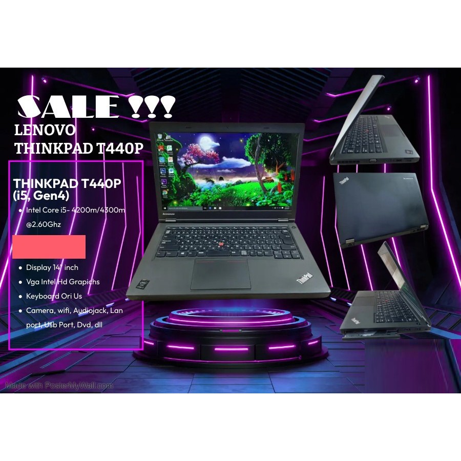 Jual LENOVO T440p CORE i5 14 INCH | Shopee Indonesia