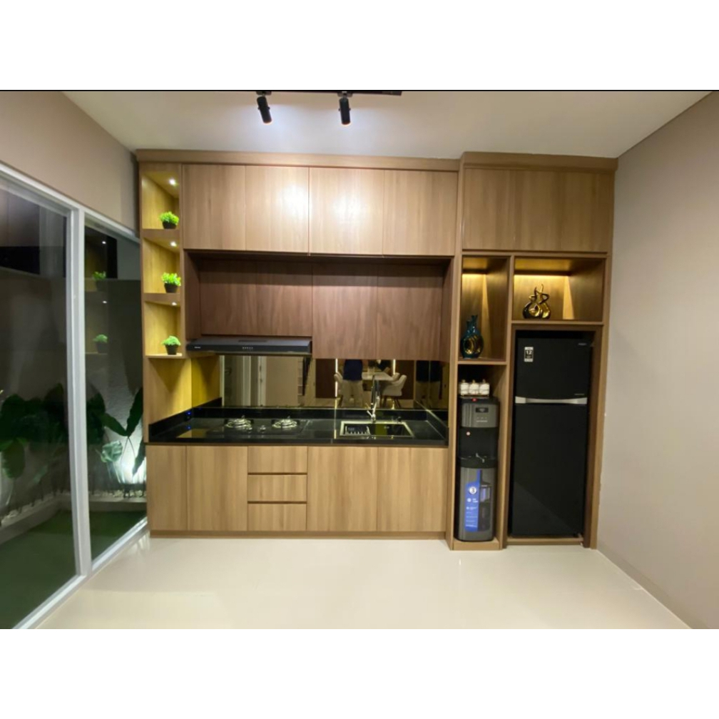 Jual PREMIUM Design | Kitchen Set Minimalis Custom HPL | Kitchen set | Lemari Dapur Murah Full ...