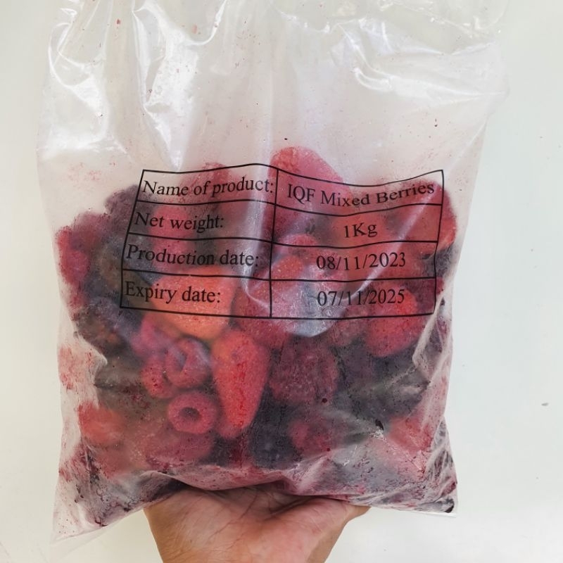Jual IQF Mix Berries Frozen/ Buah Mix Frozen 1kg | Shopee Indonesia