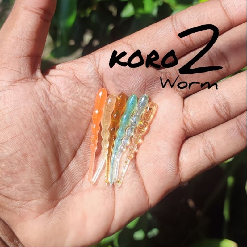 Jual Softlure Ajing Koro2 Worm 4.5 cm type Pukupuku killer Untuk ikan ...
