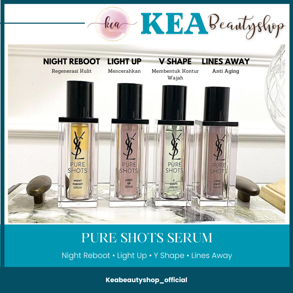 Jual YSL PURE SHOTS LIGHT UP | Y SHAPE|LINES AWAY | NIGHT REBOOT SERUM ...