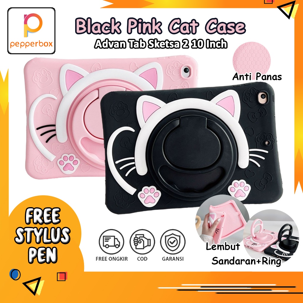 Jual Casing Advan Tab Sketsa 2 10 Inch Softcase Kartun Cat Casing Anak ...