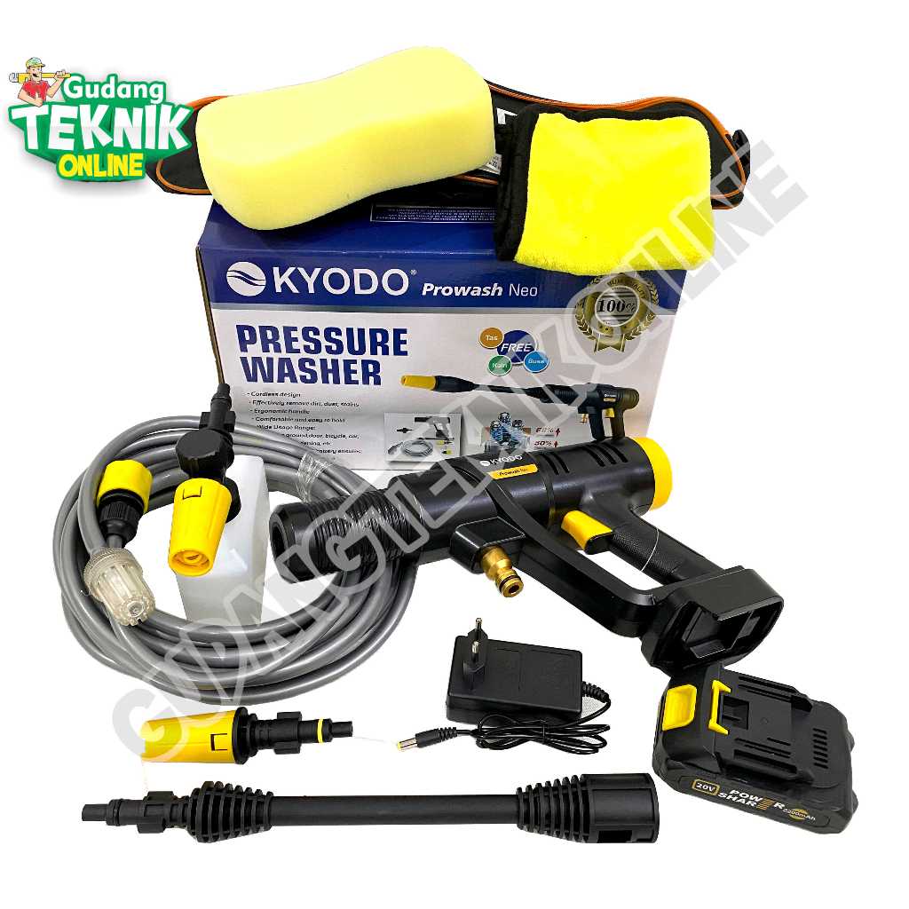 Jual KYODO Jet Cleaner CORDLESS PROWASH NEO 20V / Mesin Cuci Steam ...