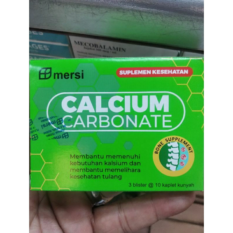 Jual CALCIUM CARBONATE Mersi 30tablet | Shopee Indonesia