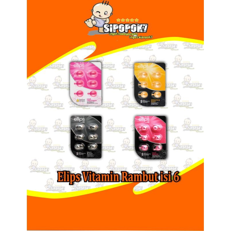 Jual ELIPS VITAMIN RAMBUT ISI 6 | Shopee Indonesia