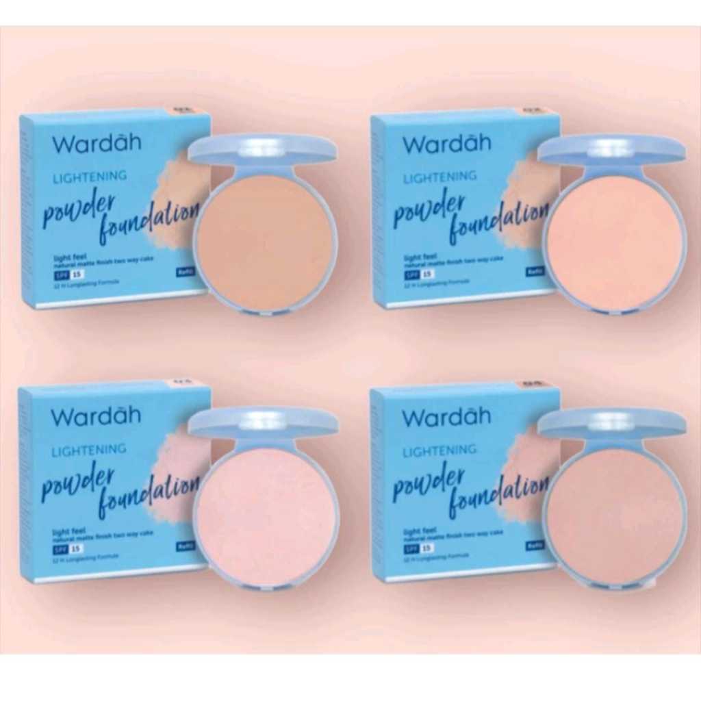 Jual Wardah Refill Lightening Powder Foundation Kemasan Baru - Bedak ...