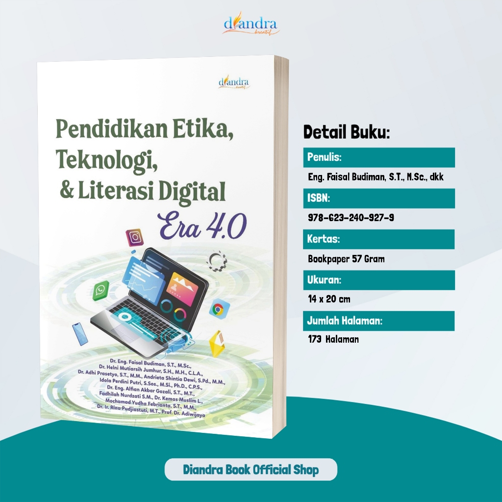 Jual Pendidikan Etika, Teknologi, dan Literasi Digital di Era 4.0 Buku Pendidikan Karya Eng ...