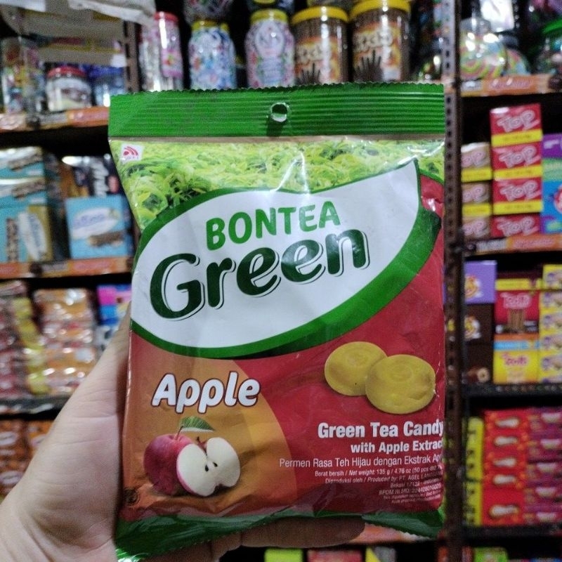 Jual PERMEN BONTEA GREEN APPLE HARGA 1 BUNGKUS | Shopee Indonesia