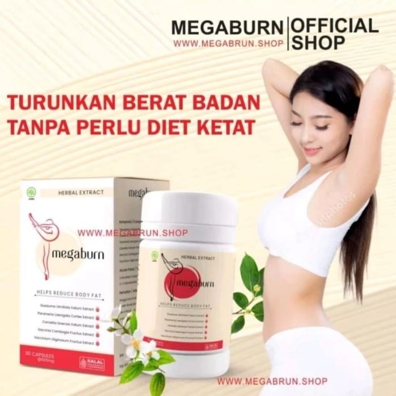 Jual Megaburn Slimming Support Obat Diet Pelangsing Badan Isi 30 Kapsul. | Shopee Indonesia