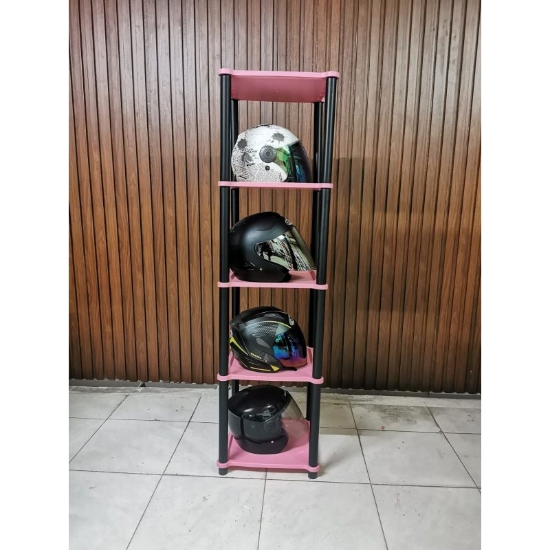 Jual RAK HELM AMBALAN 40X40 cm TIANG HITAM | Shopee Indonesia
