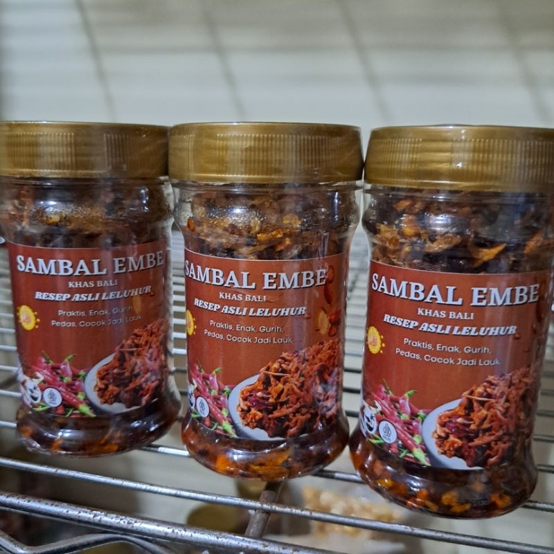 Jual SAMBAL EMBE BALI SAMBAL BAWANG GORENG / SAMBAL TERI MEDAN PEDAS ...