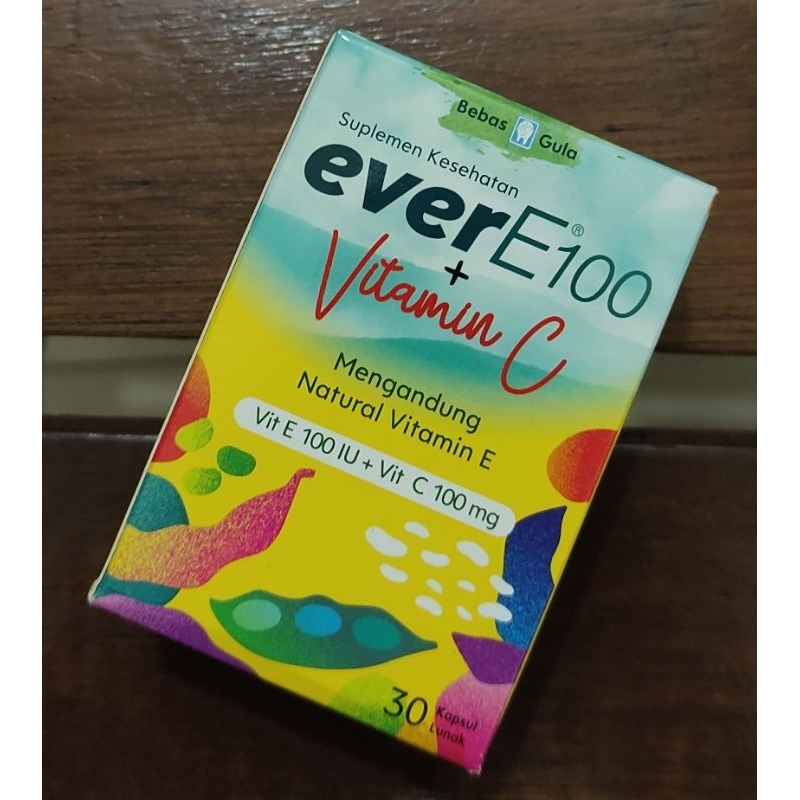 Jual EverE 100 Plus Vitamin C isi 30 Kapsul / Ever E 100 Iu / Vitamin C ...