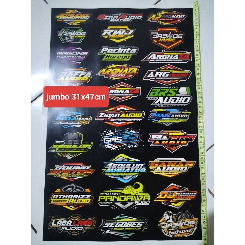 Jual Stiker Sound | Stiker 1 Lembar | Stiker Pack Ukuran 31cmx47cm ...