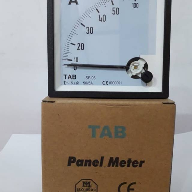 Jual Fort Ampere Meter Via Ct 5A SF-96A/Panel Meter 50/5A 96x96 Amper ...