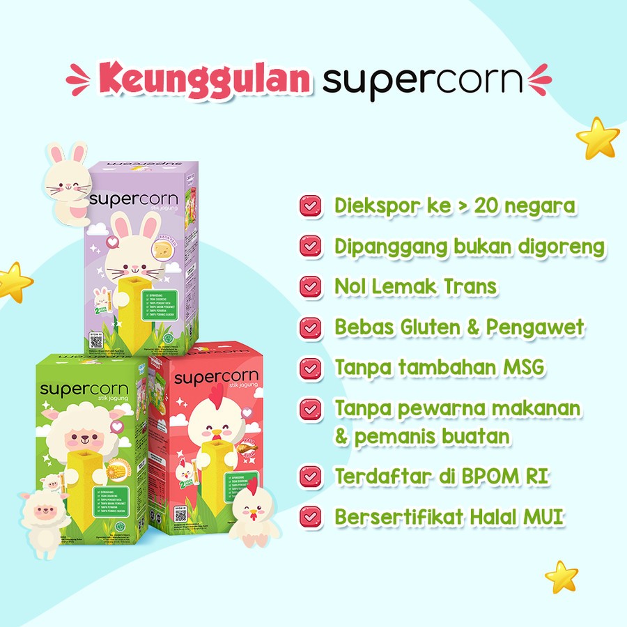 Jual Supercorn Stick Jagung 10gr 1box @12pcs | Shopee Indonesia
