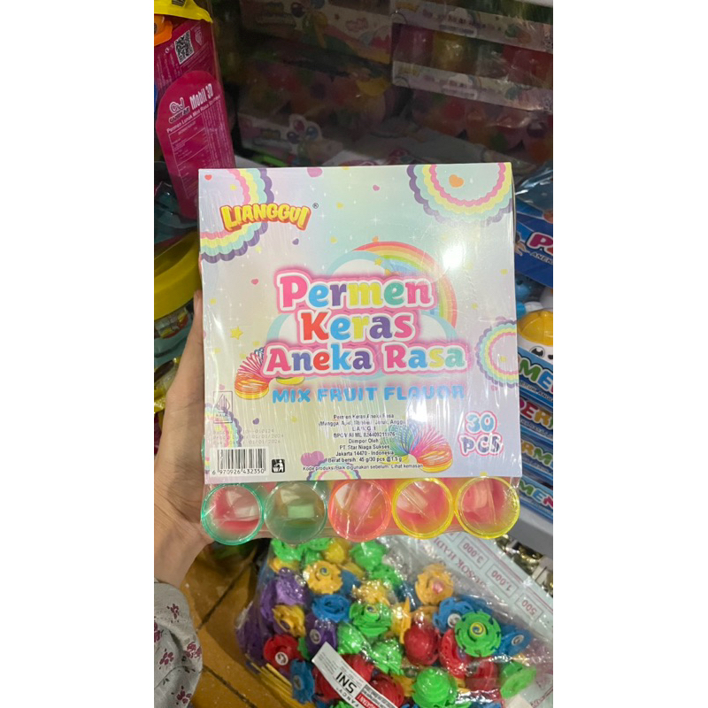 Jual PERMEN KERAS MIX FRUIT BENTUK PER ISI 30 PCS | Shopee Indonesia