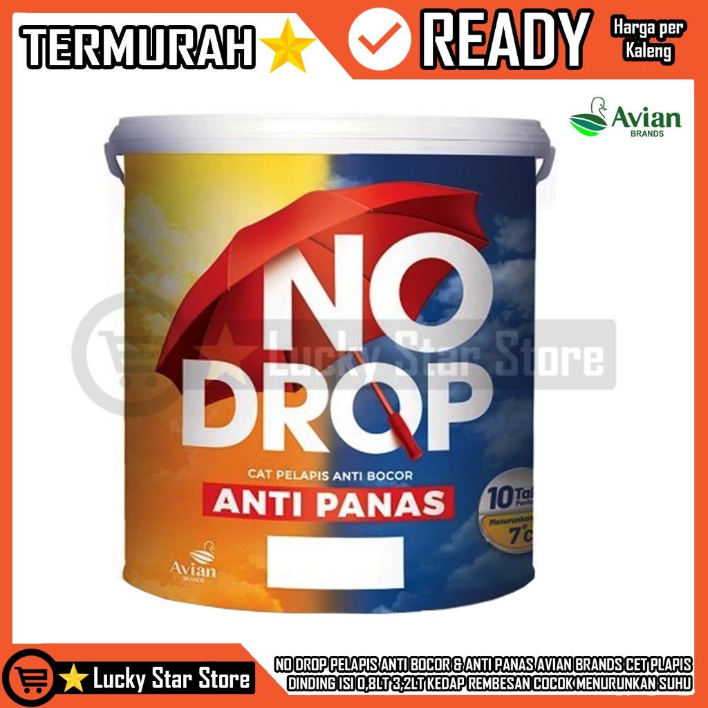 Jual NO DROP PELAPIS ANTI BOCOR ANTI PANAS AVIAN BRANDS CET PLAPIS DINDING ISI 0,8LT 3,2LT KEDAP ...