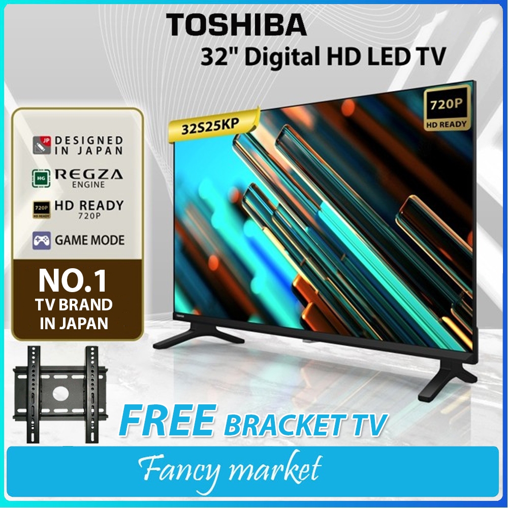 Jual LED TV 32 INCH TOSHIBA 32S25KP - DVBT2 DIGITAL TV - CANGGIH TANPA STB LAGI | Shopee Indonesia