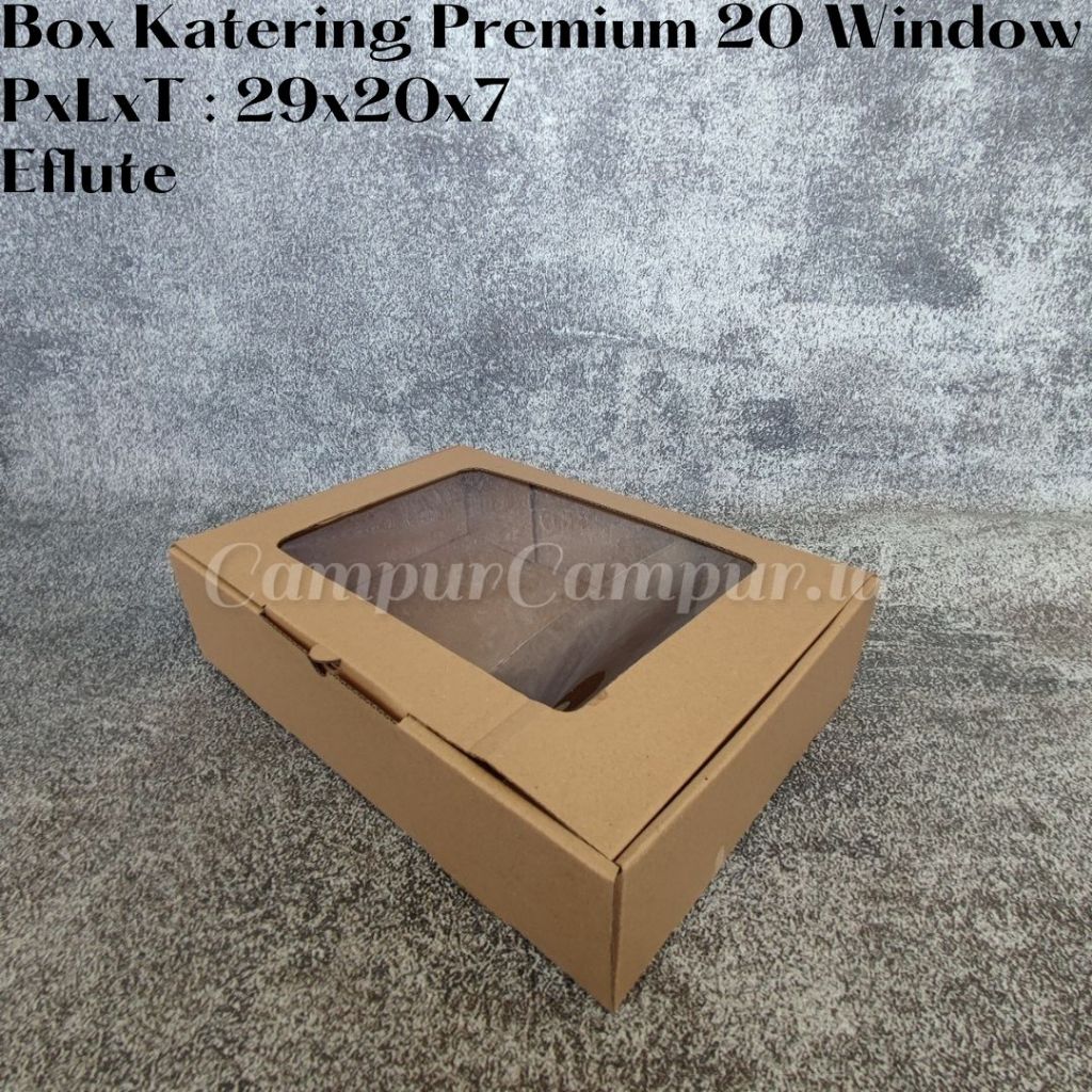 Jual Box Catering Sekat Window Nasi Minuman Snack 29x20x7 Kotak Nasi ...