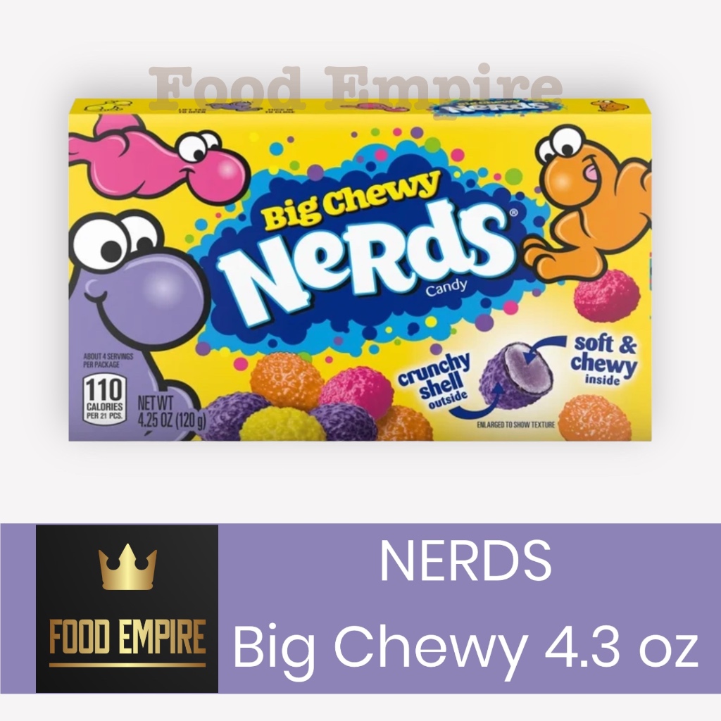 Jual NERDS BIG Chewy Candy 120 gr | Crunchy Shell Outside, Soft & Chewy ...