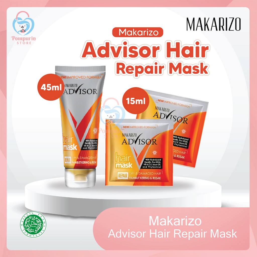Jual Makarizo Advisor Hair Repair Mask 45ml Tube - Masker Rambut ...