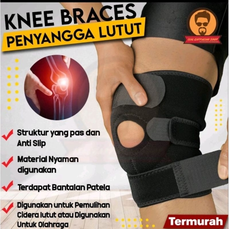Jual Knee Deker Braces Kneepad Deker Decker Terapi Ikat Pelindung ...