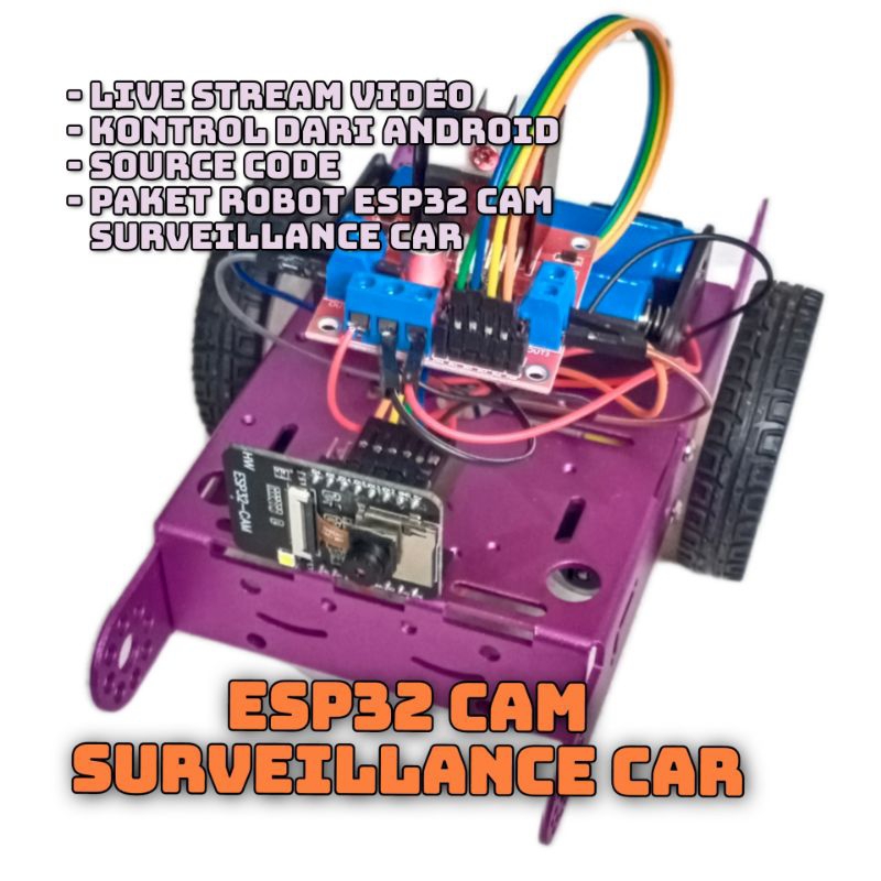 Jual Robot ESP32CAM Rover Robot Surveillance Camera + Source Program | Shopee Indonesia