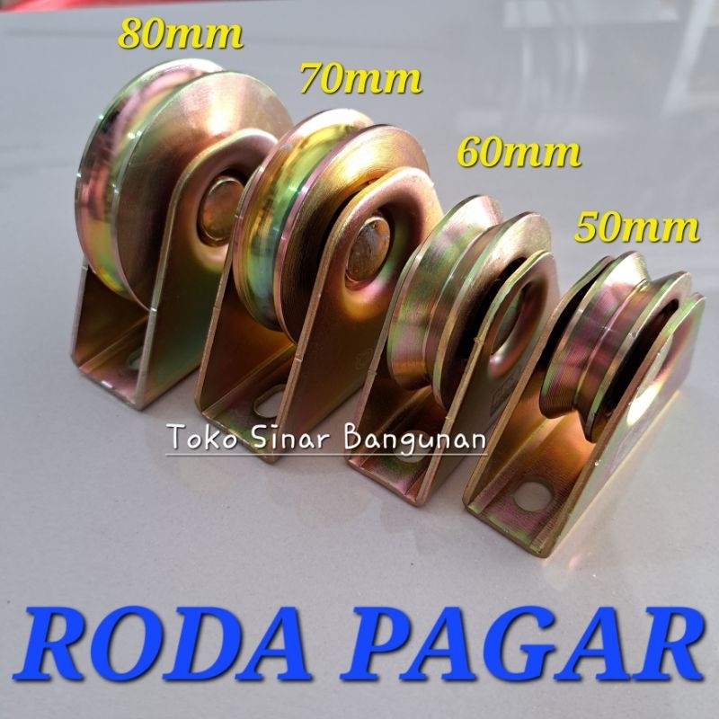 Jual RODA PAGAR BESI TIPE SIKU / U, REL PAGAR BESI SIZE 80mm 70mm 60mm ...
