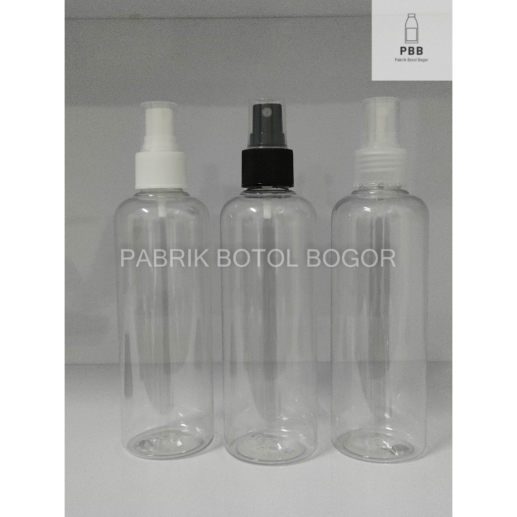 Jual BOTOL SPRAY 250ML PET HITAM PUTIH CLEAR SEMPROT BR 250 ML PLASTIK - Putih | Shopee Indonesia