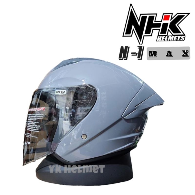 Jual HELM NHK N1 MAX SOLID Dim Grey - nhk n1 max single visor | Shopee ...