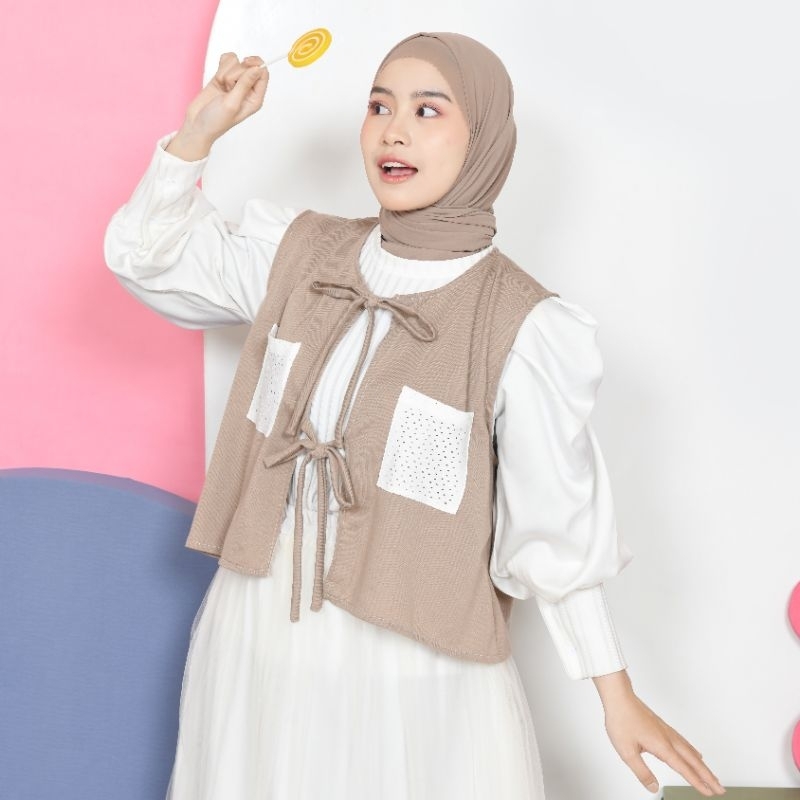 Jual Maoutfit - Lilu Vest Tops | Outer Tali | Vest Kekinian | Vest ...