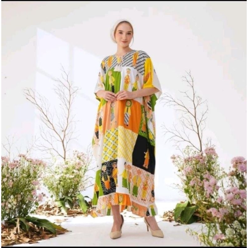 Jual longdress Bu Tejo Semerbak Batik Original Rayon Premium | Shopee ...