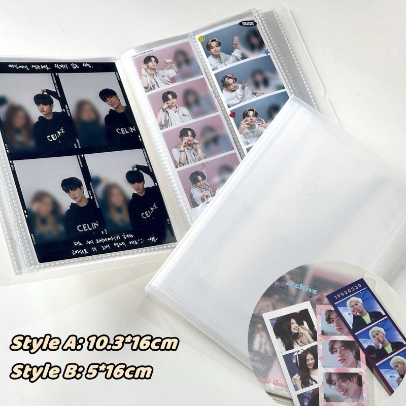 Jual 20 Pages 4 Cut Photo Strip Album 6inch Idol Photocard Collect Book ...