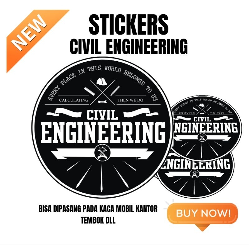 Jual STICKER DECAL CIVIL ENGINEERING | Shopee Indonesia
