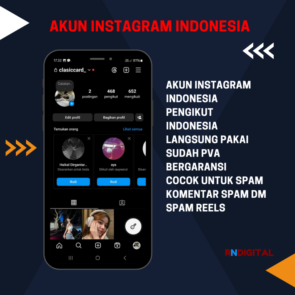 Jual akun instagram indonesia | Shopee Indonesia