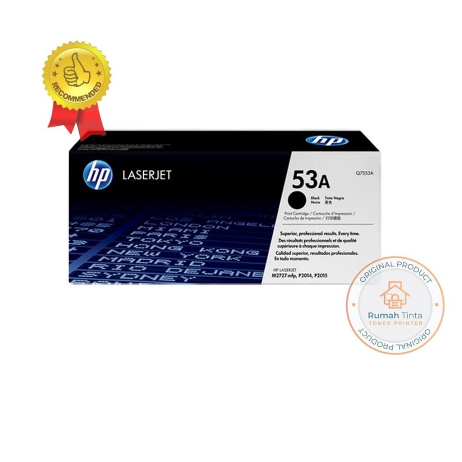 Jual Hp Black Toner 53a (Q7553A) | Shopee Indonesia