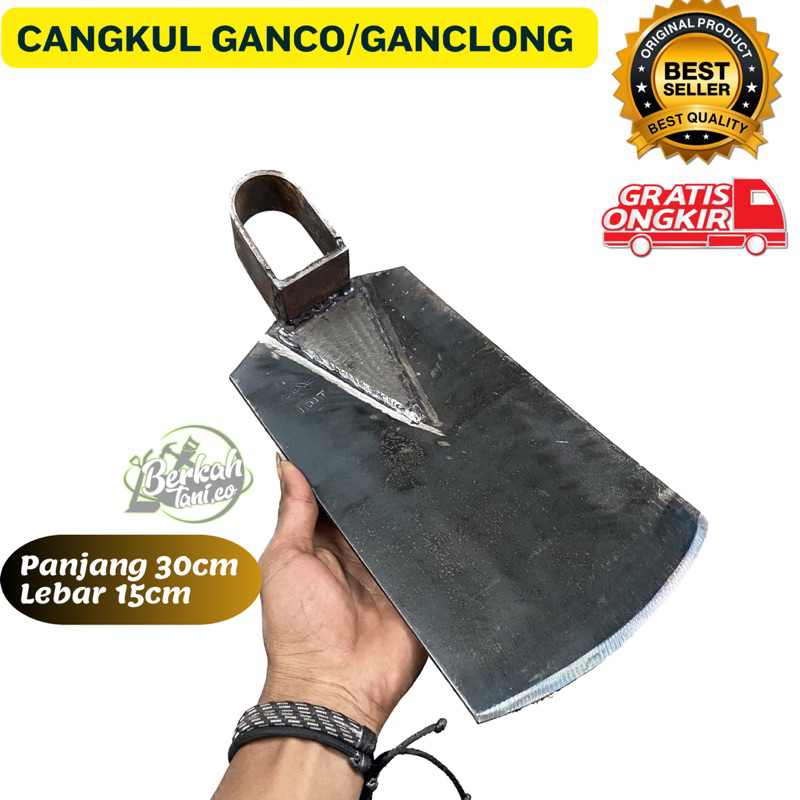 Jual Cangkul Ganco Lebar Tebal Tanah Kering Keras - Pacul Ganco Baja ...