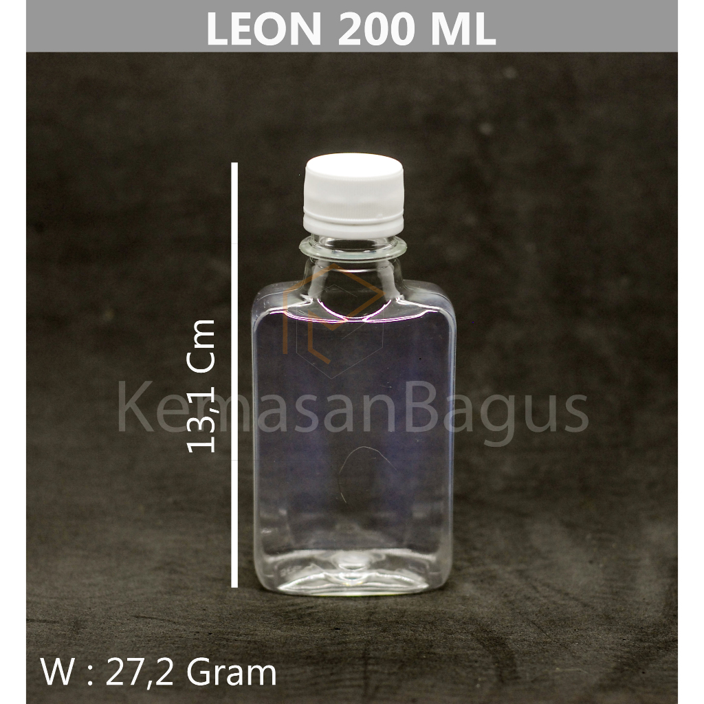 Jual Botol Plastik Leon Gepeng 200 ml | Shopee Indonesia