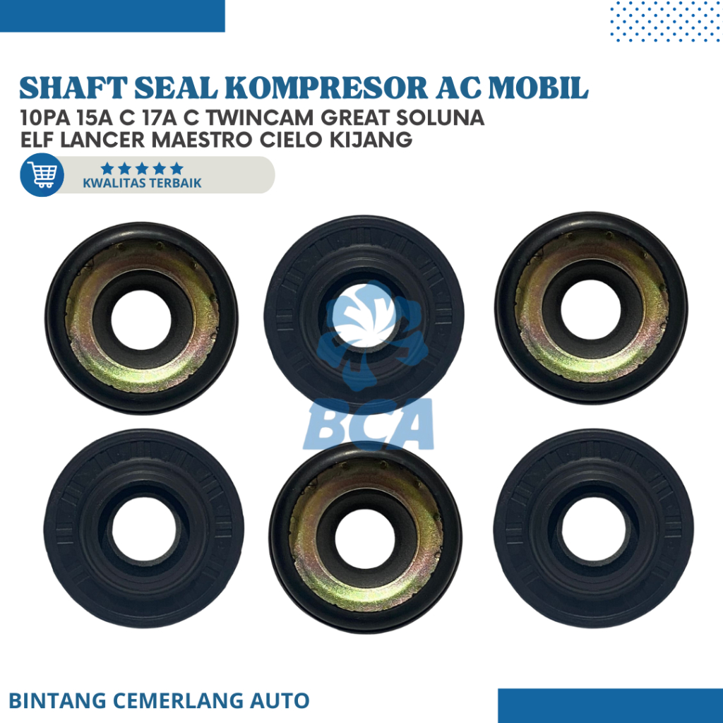 Jual SHAFT SEAL KOMPRESOR COMPRESSOR AC Mobil 10PA 15A C 17A C Twincam Great Soluna ELF Lancer ...